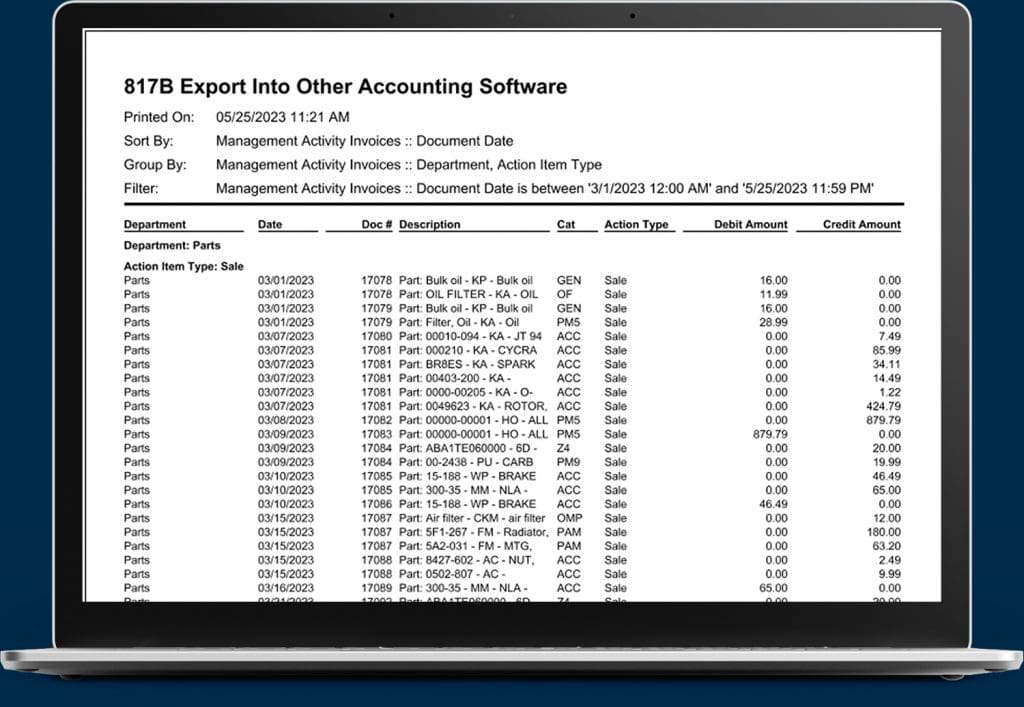 Dealership Accounting Software Features | Lightspeed