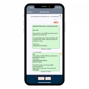 Texting | Lightspeed DMS