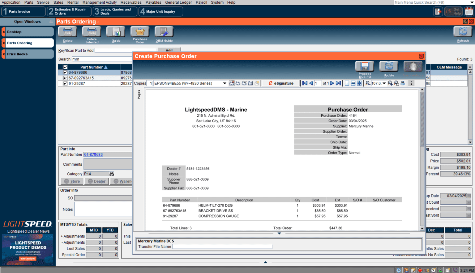 Mercury | Lightspeed DMS